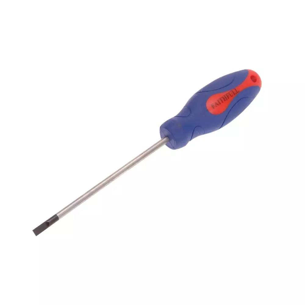 Faithfull Soft Grip Screwdriver Slotted Parallel 4 x 100mm