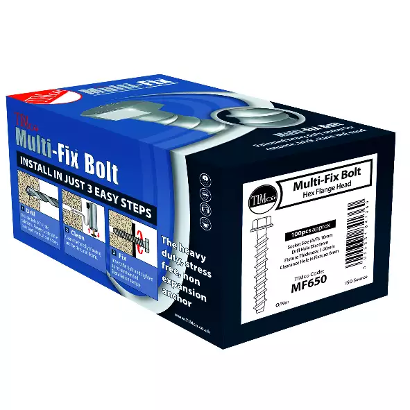 Multi-Fix Bolt Hex Head -10 x 130mm