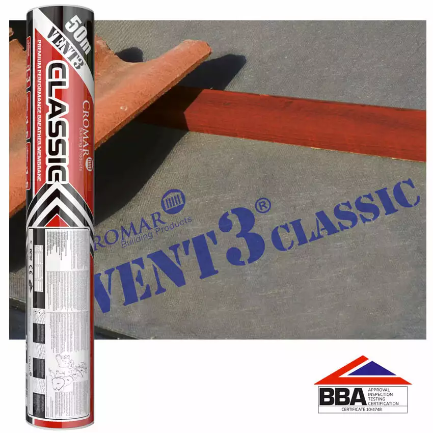 Vent 3 Classic Breathable Membrane 115gsm 1m x 50m