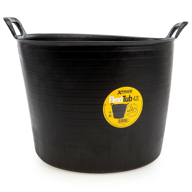 Xtrade Flexi Tub Black 42l | Tradefix Direct | Low Prices