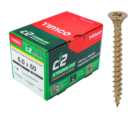 C2 Strong Fix Premium Screws 6.0 x 60mm | Tradefix Direct