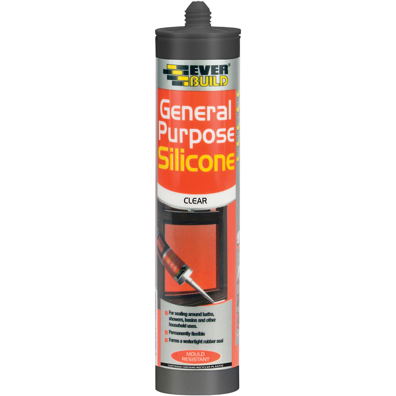 Everbuild General Purpose Silicone Black | Tradefix Direct