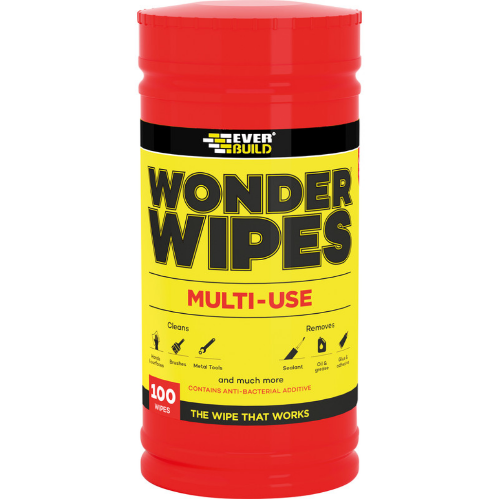 Buy 100 x Everbuild Wonder Wipes Multi-Use Cleaning Wipes