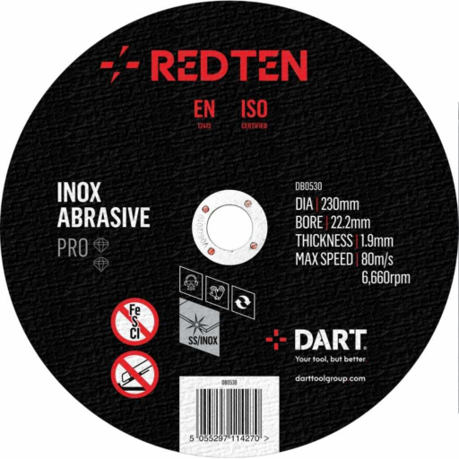 Red Ten Inox Slitting Discs 355 x 25.4mm | Tradefix Direct